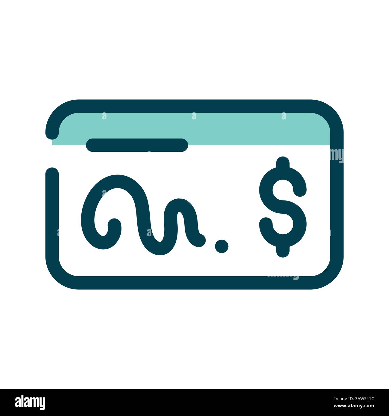 A financial invoice document, representing billing and transaction ...
