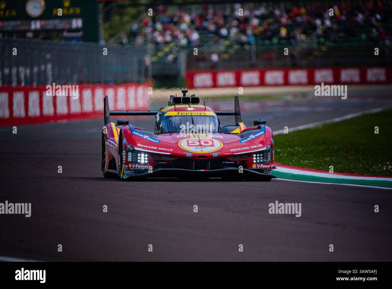 Imola, Italy. 19th Apr, 2025. Ferrari Hypercar team during 6h of Imola ...