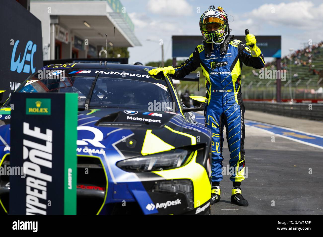 ROSSI Valentino (ita), Team WRT, BMW M4 GT3 Evo #46, LM GT3, portrait ...