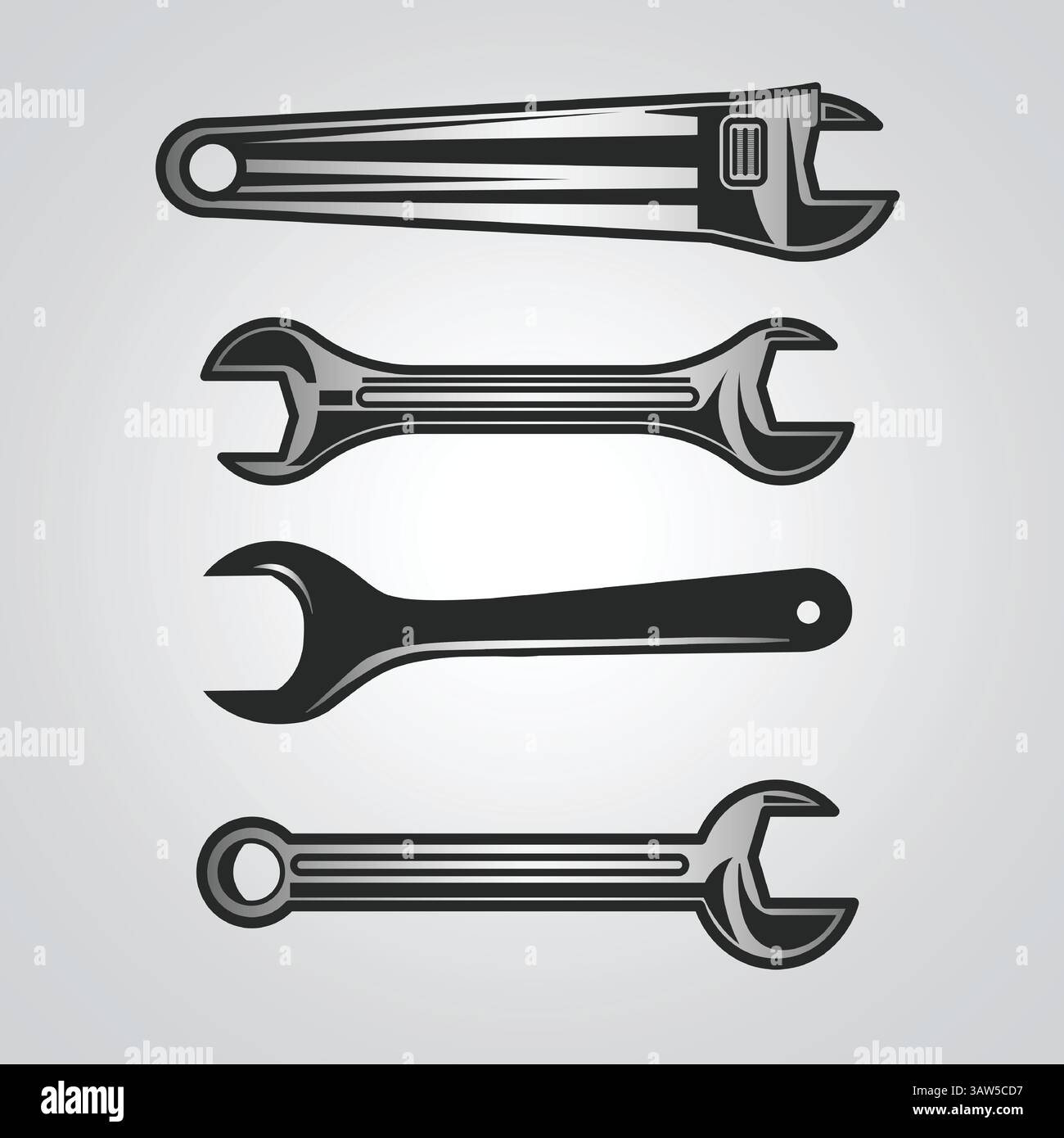 Wrenches vector vectors hi-res stock photography and images - Alamy