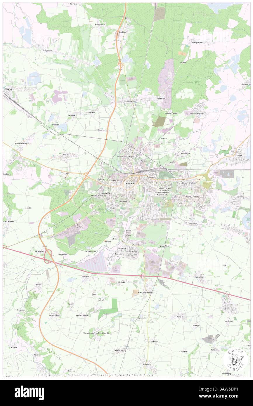 Map of legnica Cut Out Stock Images & Pictures - Alamy