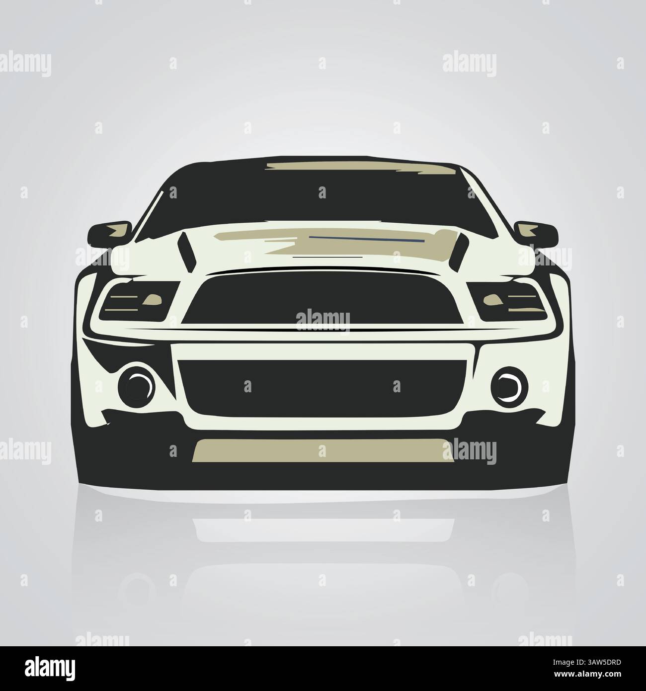 Car Icons, Vintage Car, unique icon, Car logo with a silver background ...