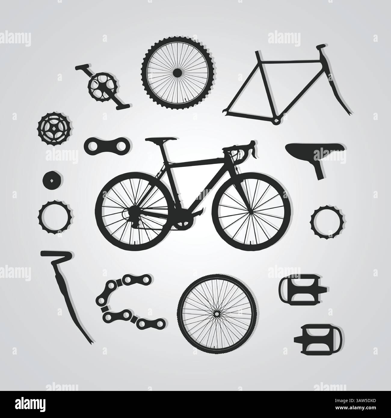 Mudguard bicycle Stock Vector Images - Alamy