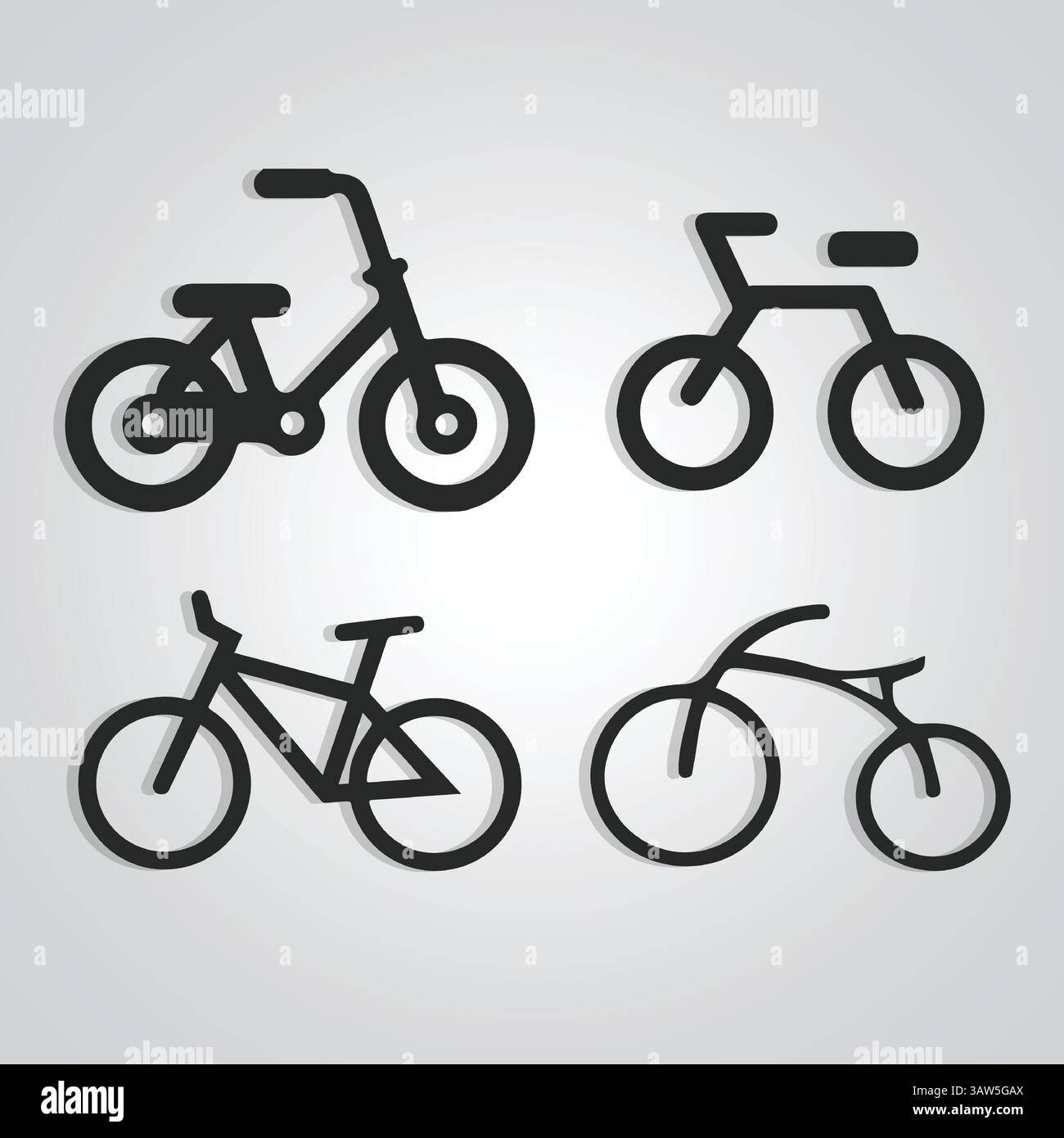 Racing bicycle, Vintage cycle, unique icon, cycle logo with a silver ...