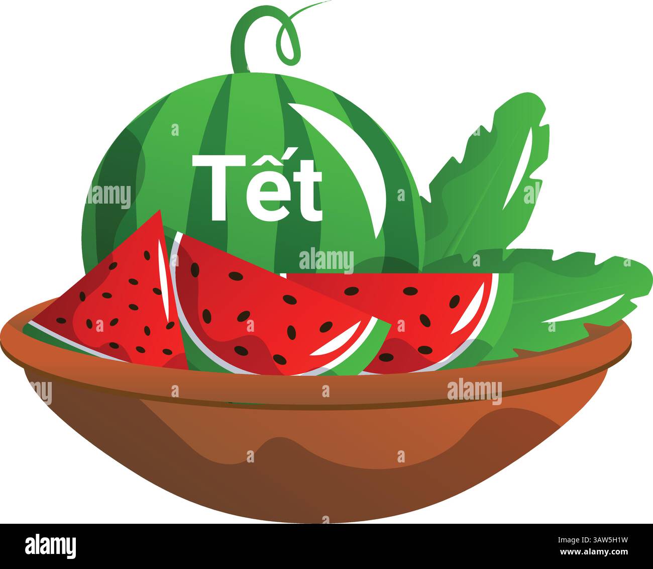 Tet Festival Vietnamese Lunar New Year Vector Illustration Stock Vector ...