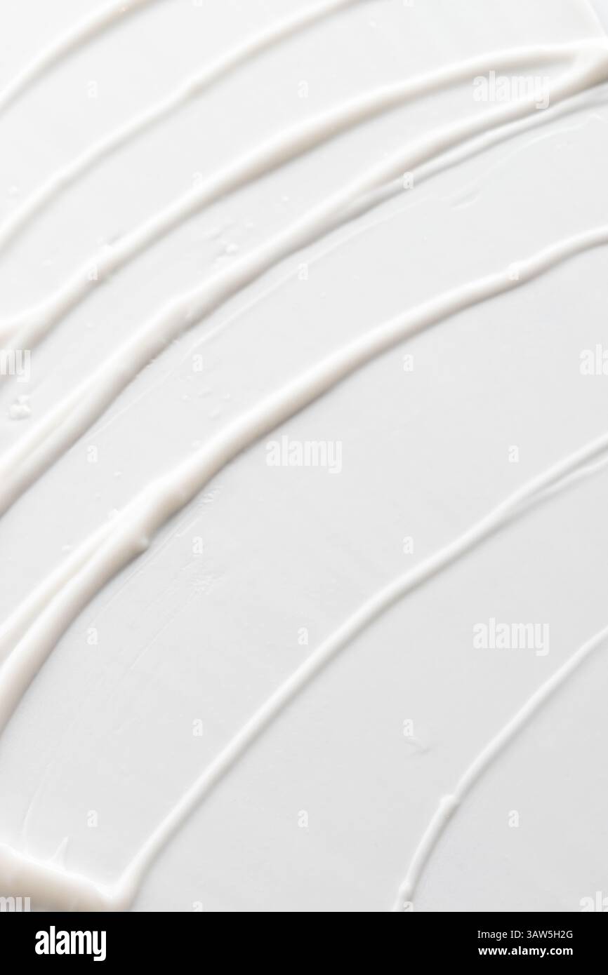 White cosmetic cream texture background. Creamy skincare product close ...