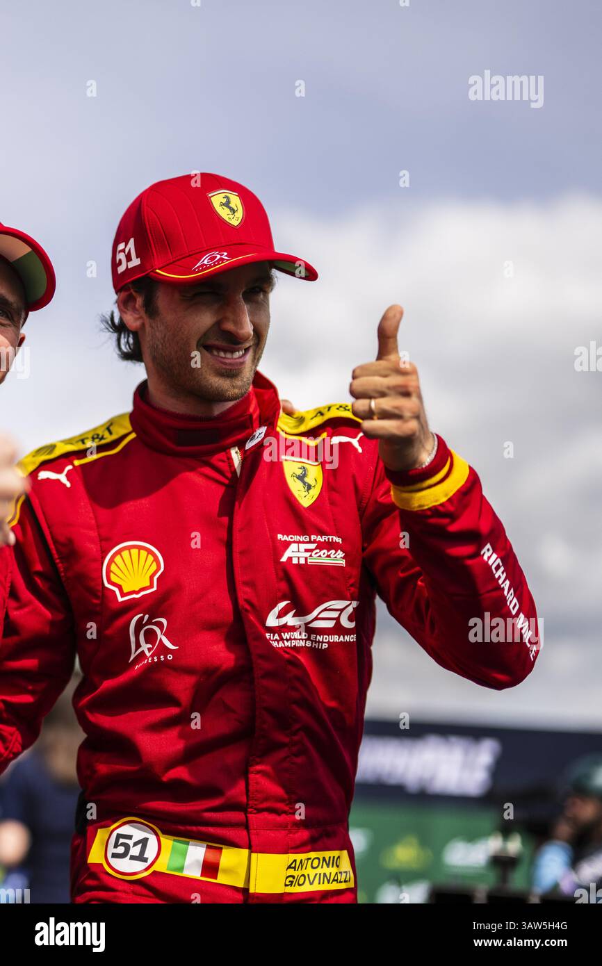 GIOVINAZZI Antonio (ita), Ferrari AF Corse, Ferrari 499P #51, Hypercar ...