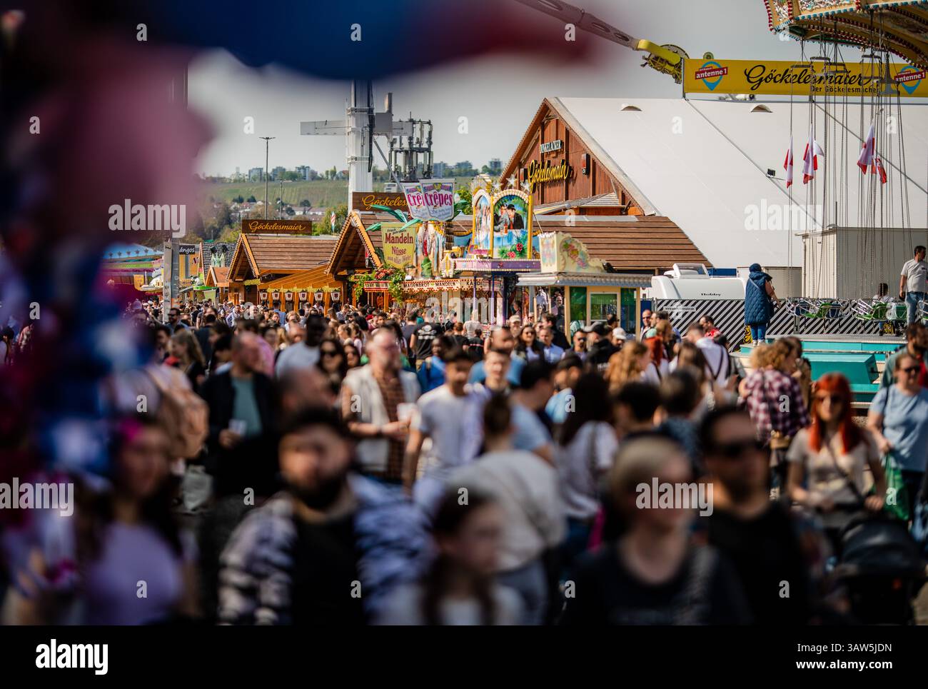 19 April 2025, Baden-Württemberg, Stuttgart: Visitors flock to the 85th ...