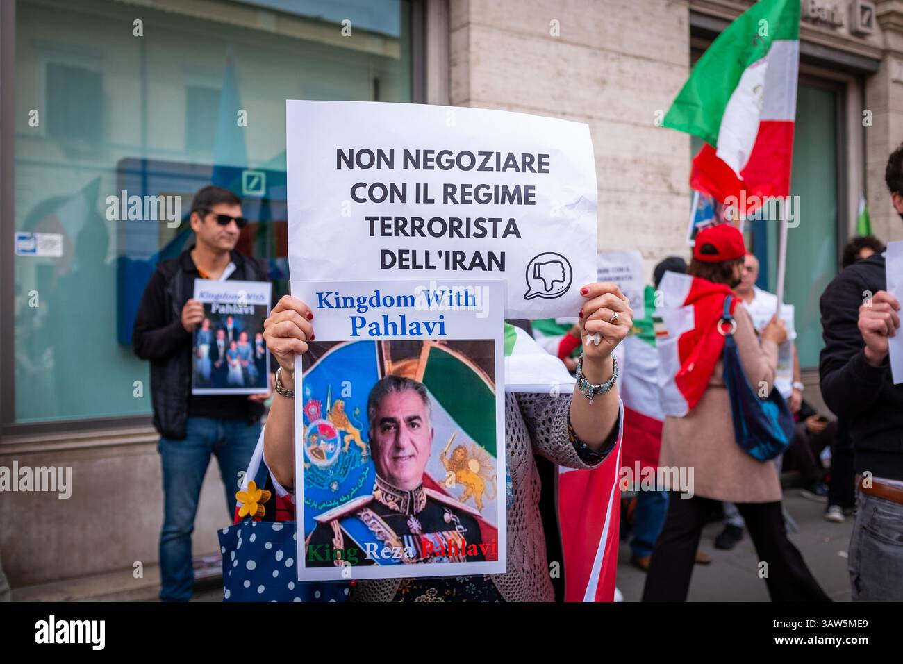 April 19, 2025, Rome, Rm, Italy: As US-Iran nuclear negotiations unfold ...