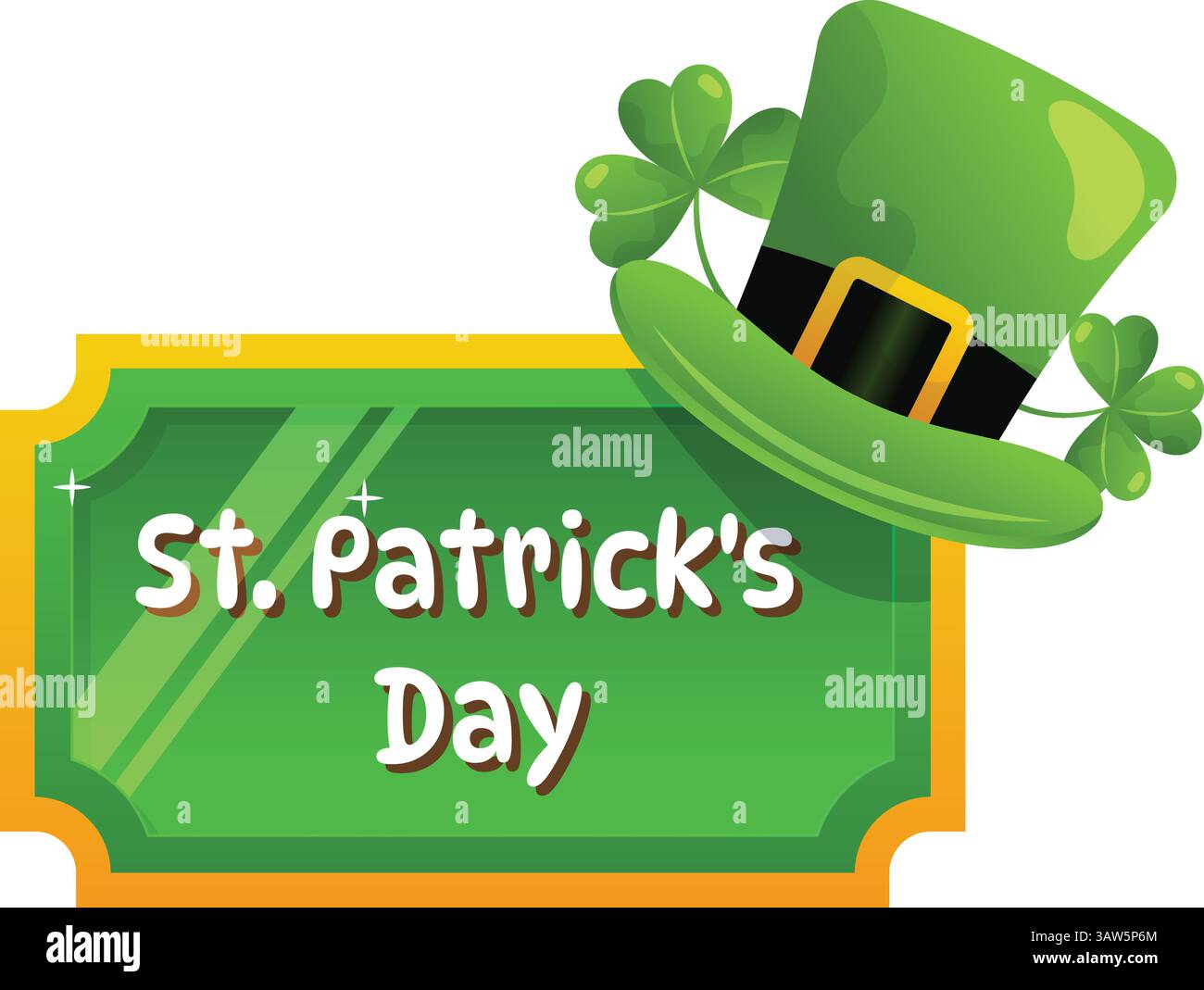 Saint Patrick Irish Vector Cartoon Illustration Stock Vector Image ...