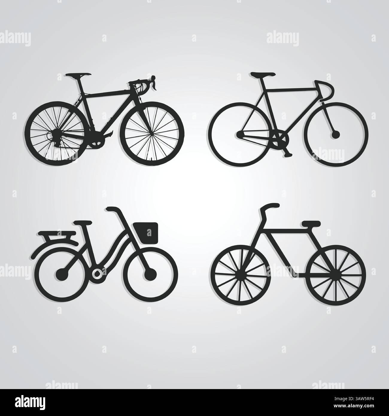 Racing bicycle, Vintage cycle, unique icon, cycle logo with a silver ...