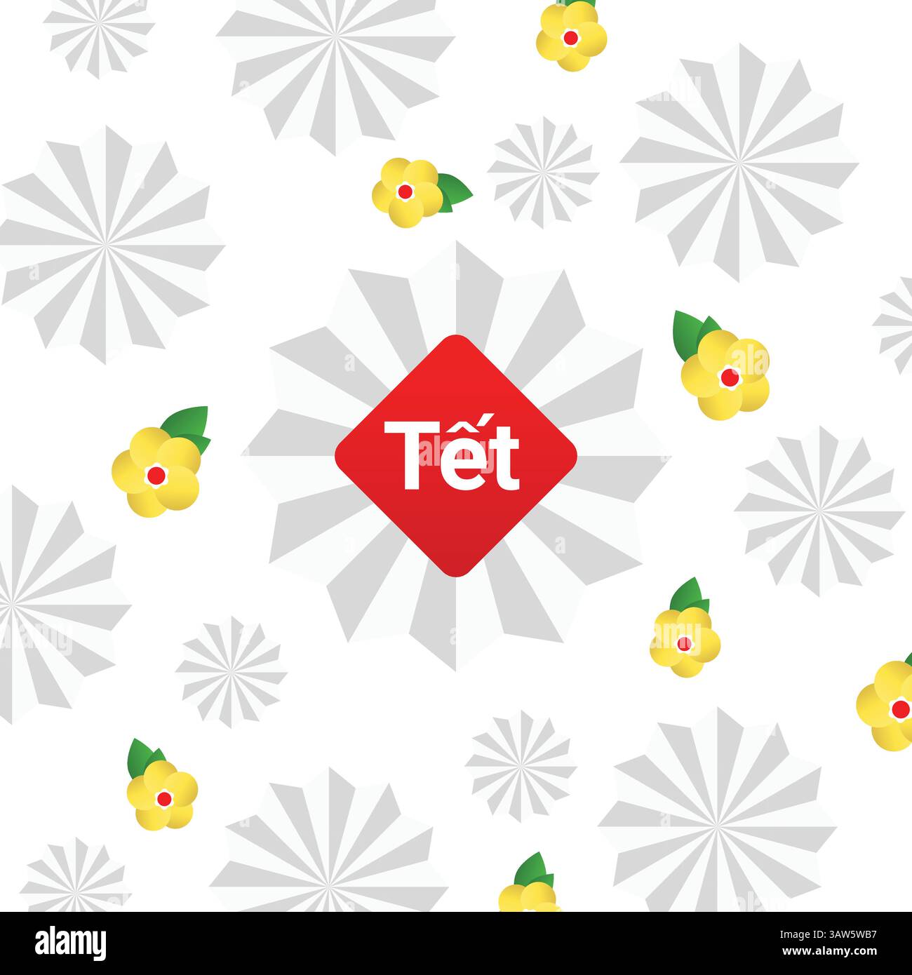 Tet Festival Vietnamese Lunar New Year Vector Illustration Stock Vector ...