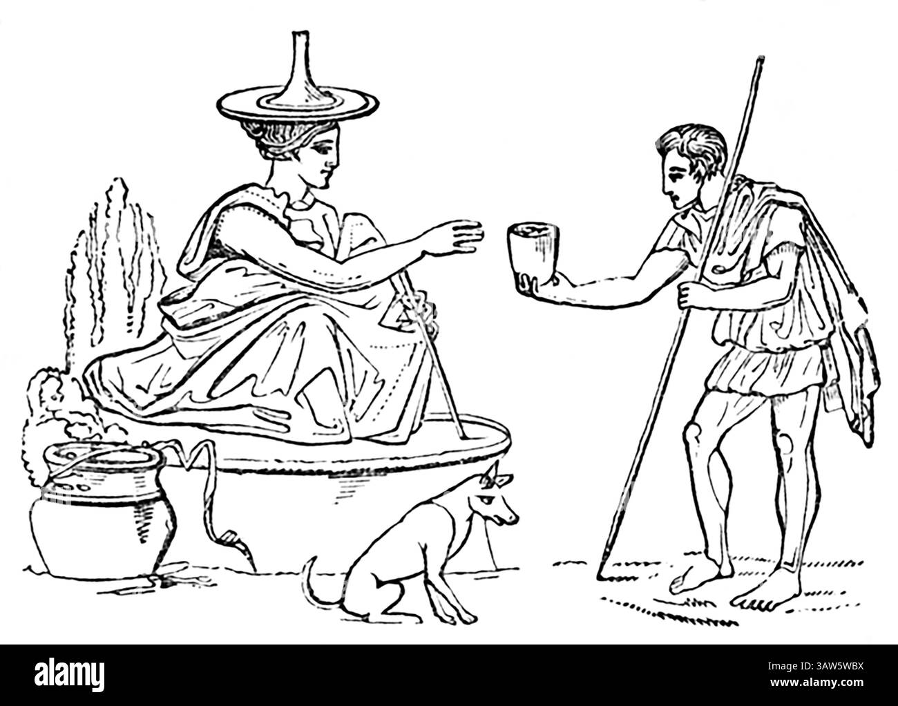 In Greek mythology, Circe was the daughter of the sun god Helios and an ...