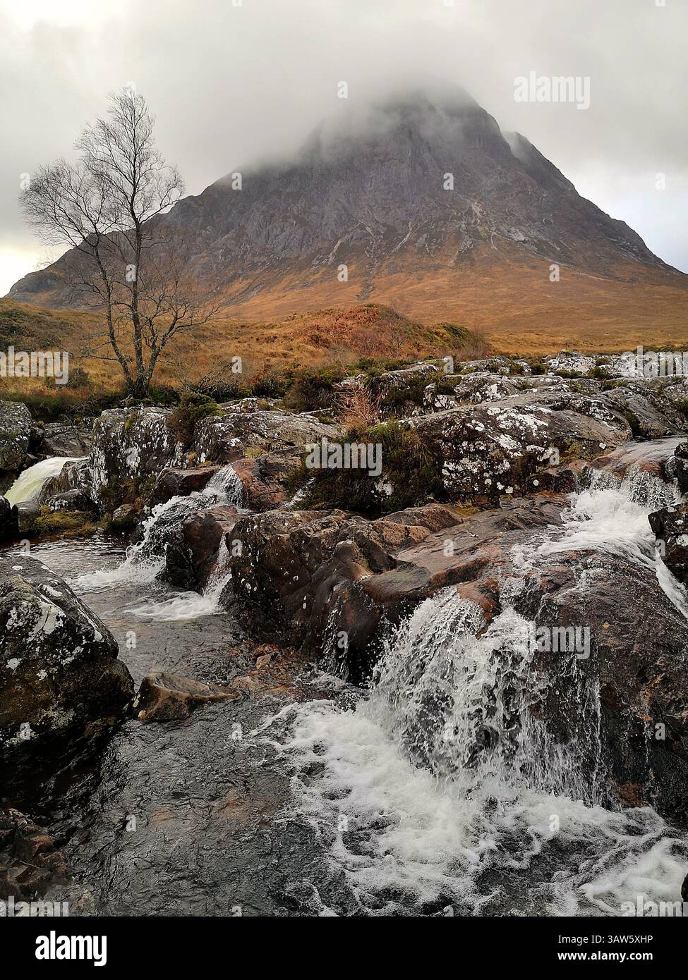Views of the famous Buachaille Etive Mòr mountain in Glencoe Scotland ...