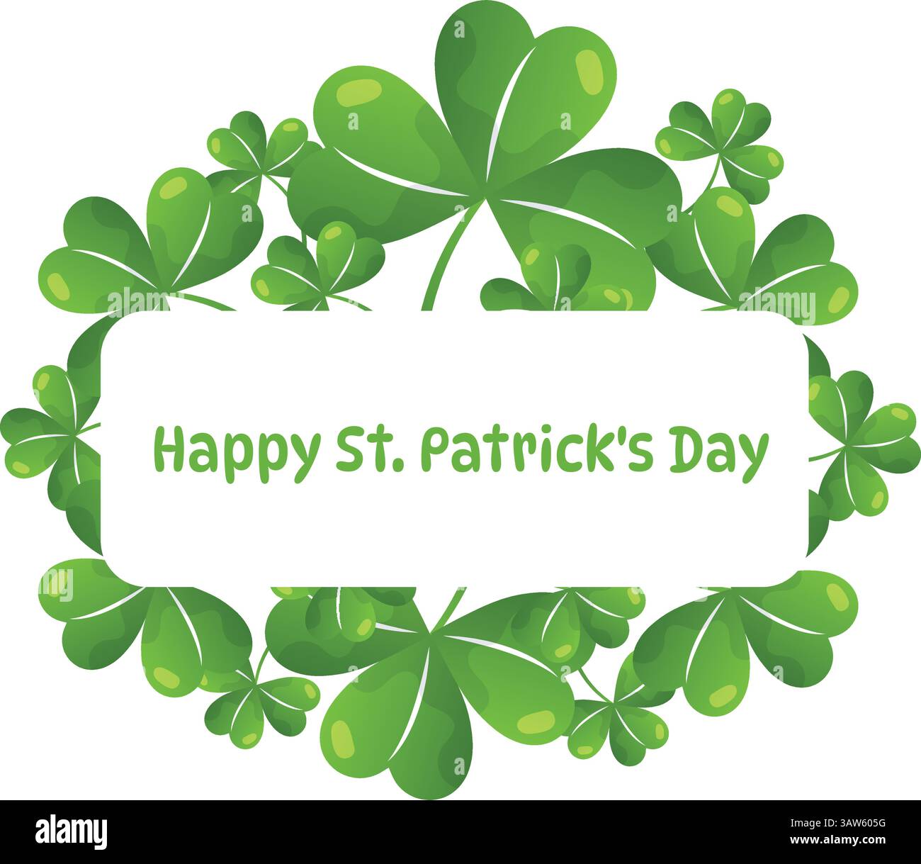Saint Patrick Irish Vector Cartoon Illustration Stock Vector Image ...