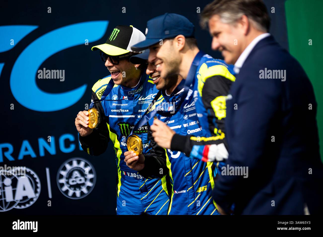 Imola, Italy. 19th Apr, 2025. 46 AL HARTHY Ahmad (omn), VAN DER LINDE ...