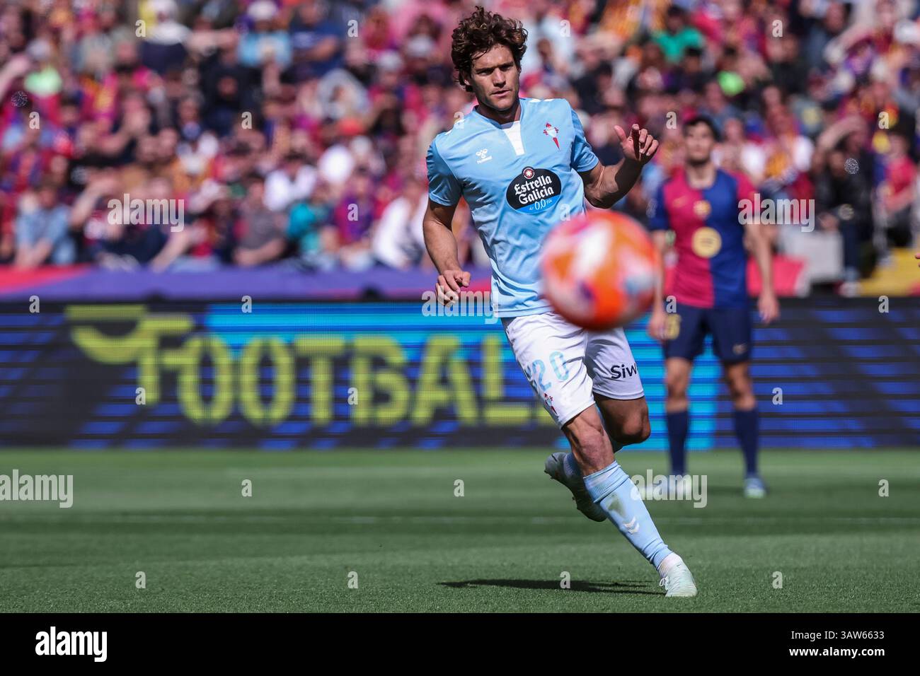 Marcos Alonso of RC Celta in action during the Spanish league, La Liga ...