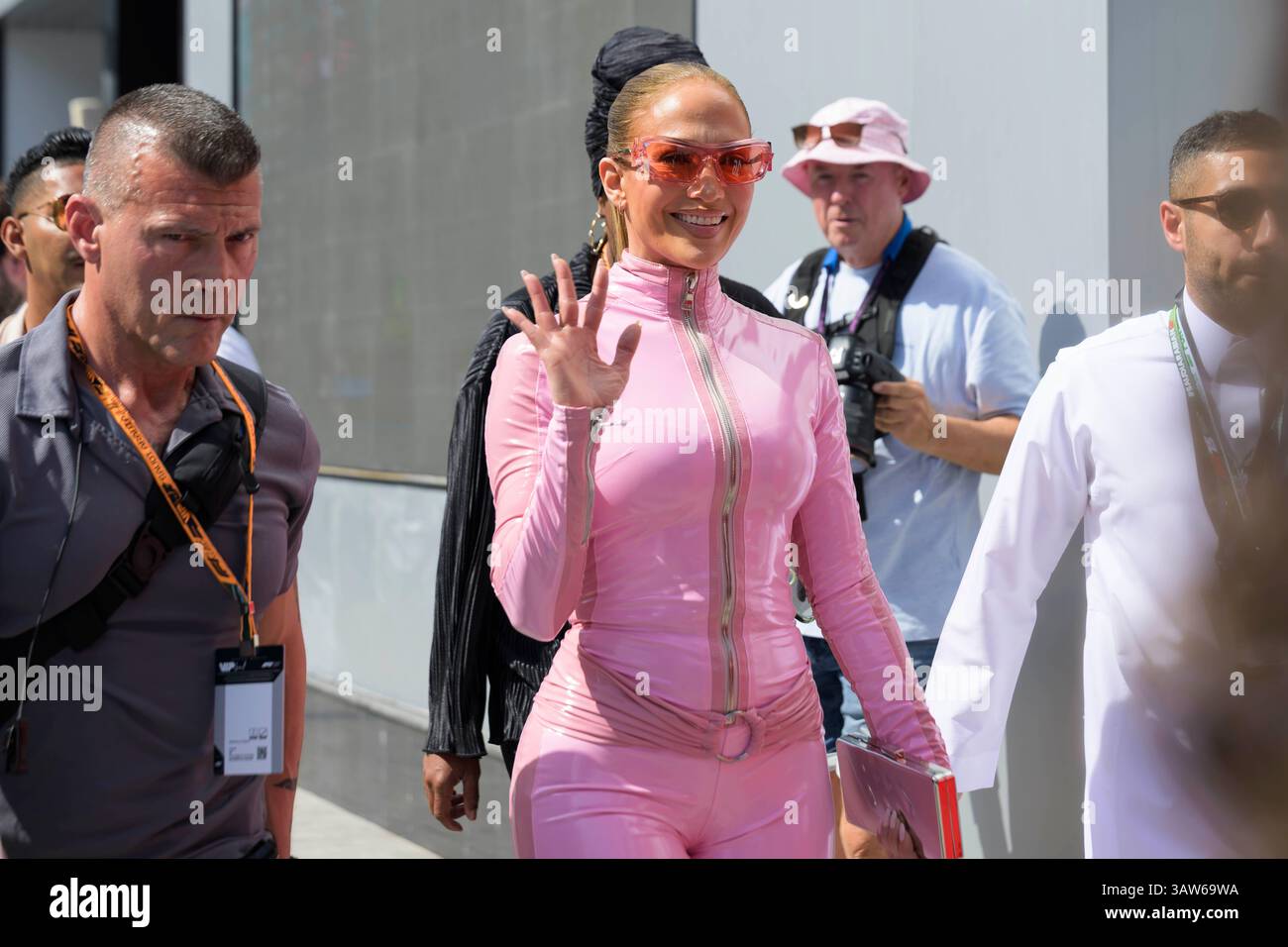 Jeddah, Saudi Arabia. 19th April 2025. Jennifer Lopez During FP3. Ahmad ...