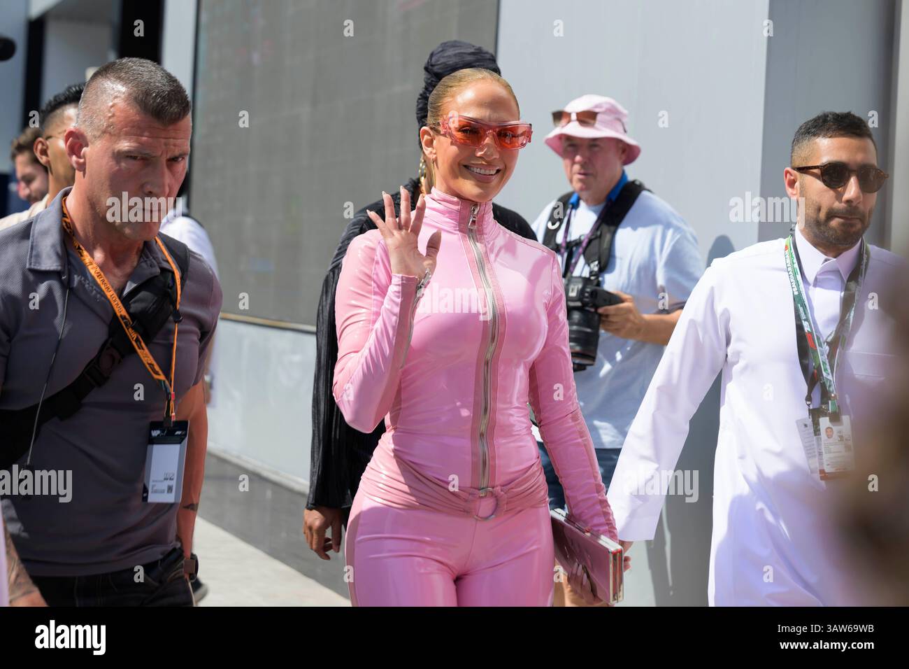 Jeddah, Saudi Arabia. 19th April 2025. Jennifer Lopez During FP3. Ahmad ...
