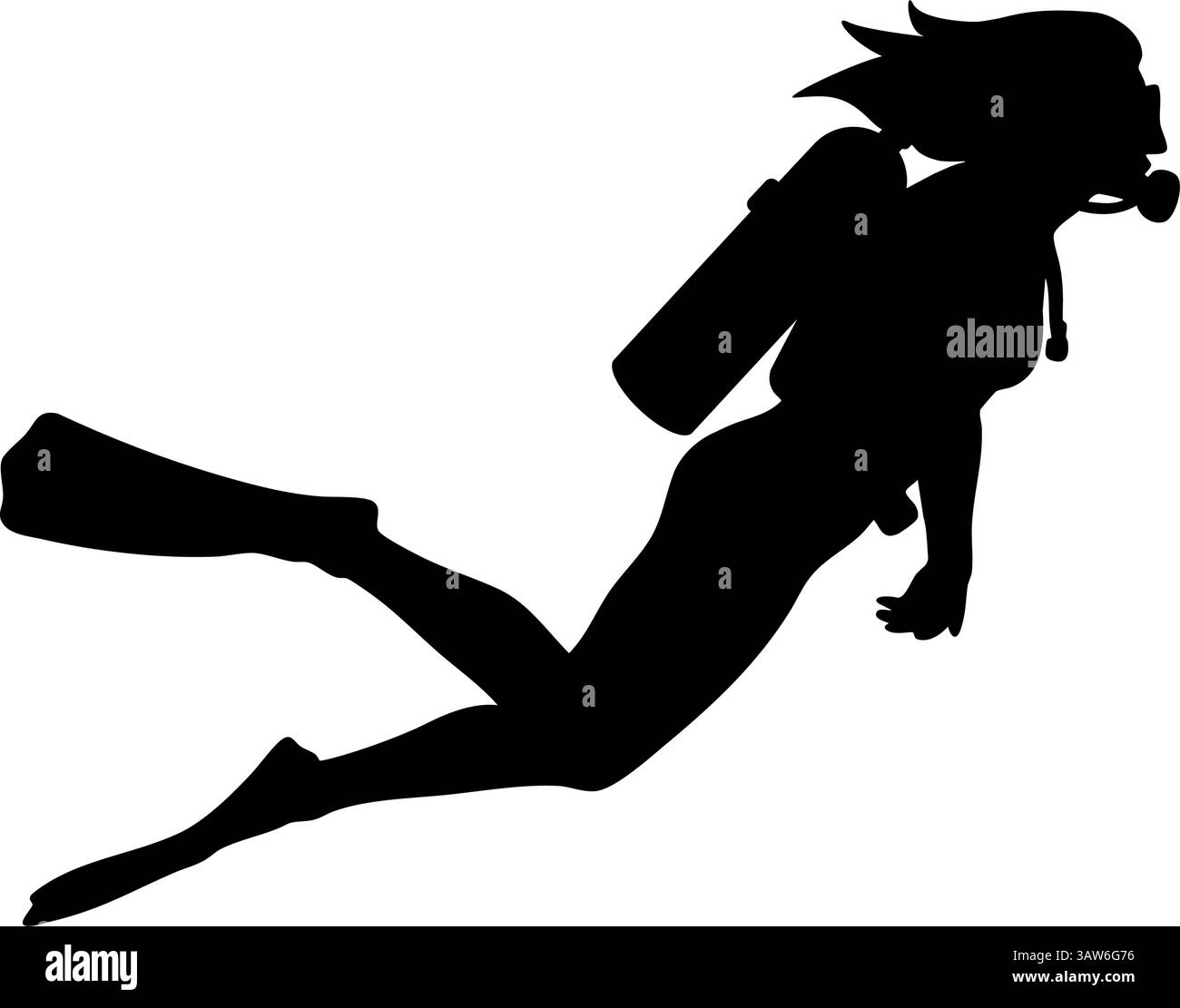 Female diving Cut Out Stock Images & Pictures - Alamy