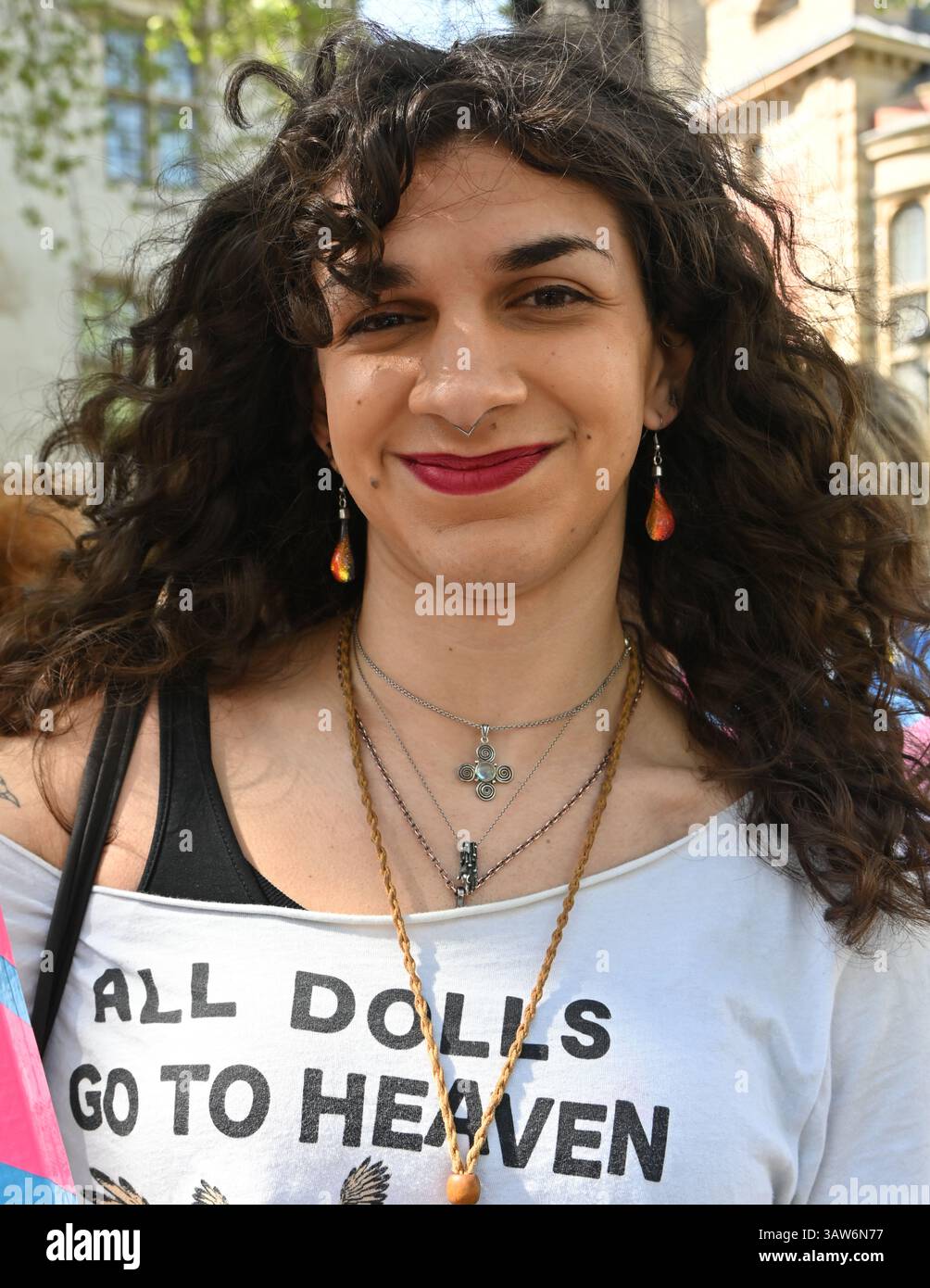 LONDON, ENGLAND - APRIL 19 2025: Trans legal clinic attends London ...