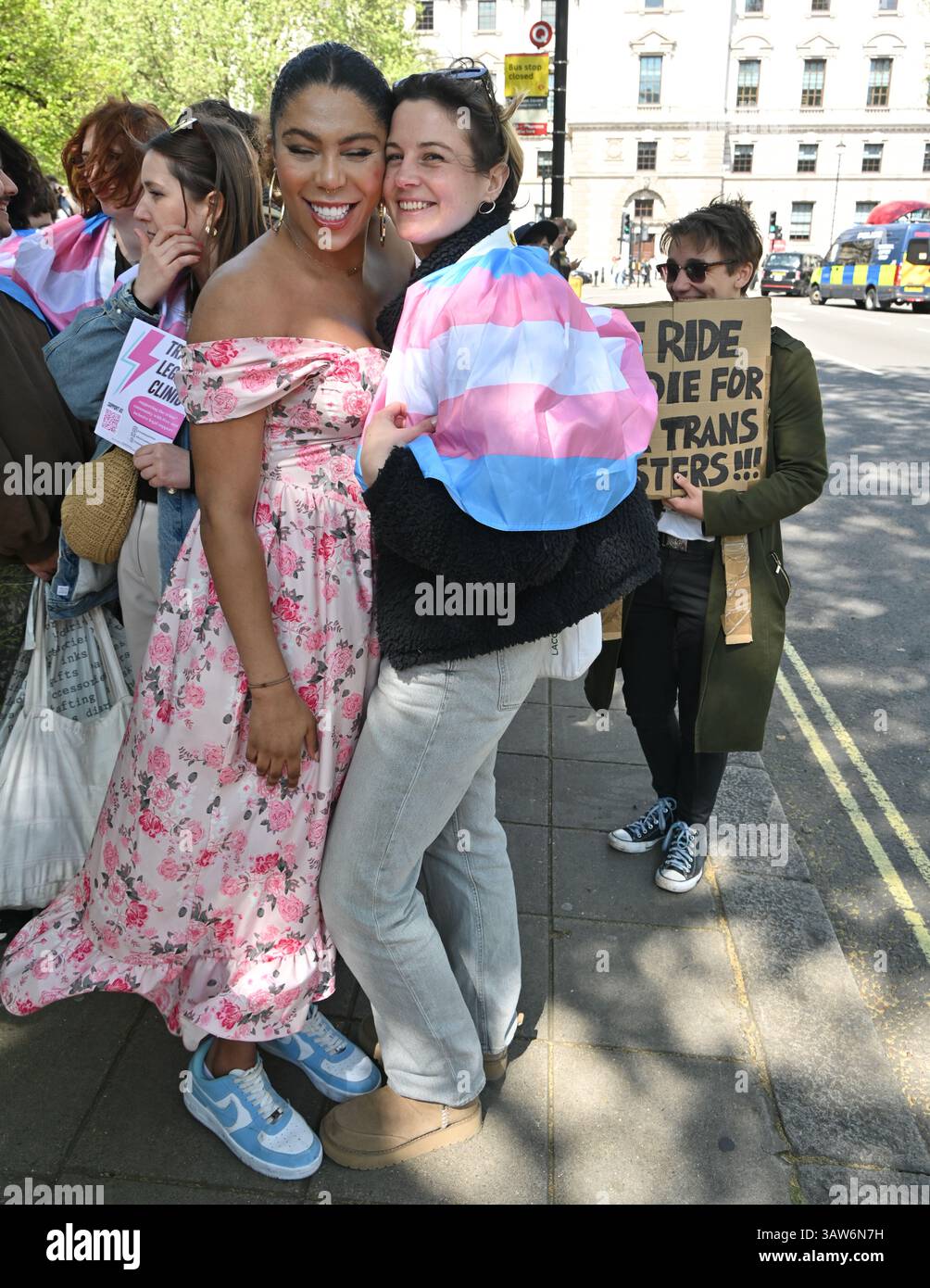LONDON, ENGLAND - APRIL 19 2025: Trans legal clinic attends London ...