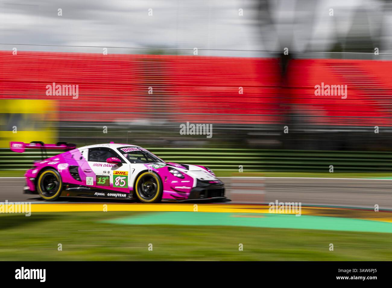 Imola, Italy. 19th Apr, 2025. Iron Dames, Porsche 911 GT3 R LMGT3 ...