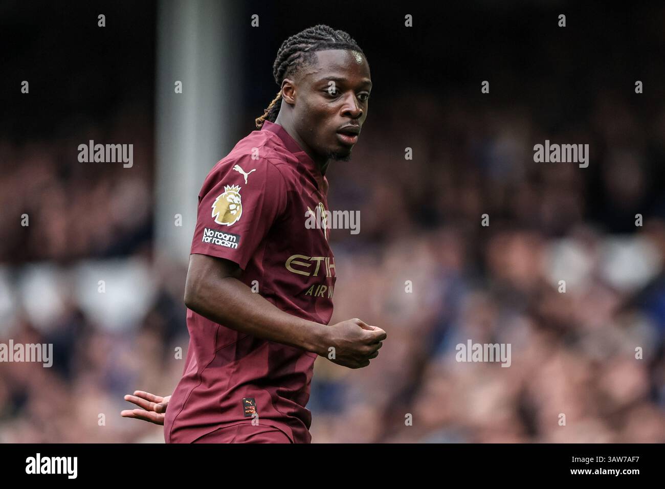 Jérémy Doku of Manchester City during the Premier League match Everton ...