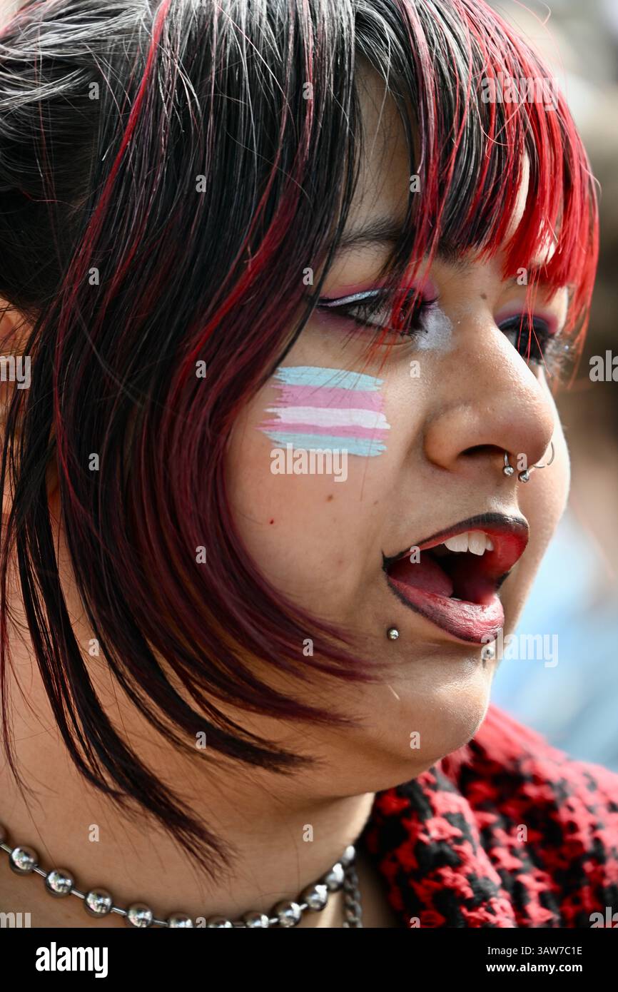 London, UK. Emergency Trans Rights Rally in Parliament Square. Trans ...