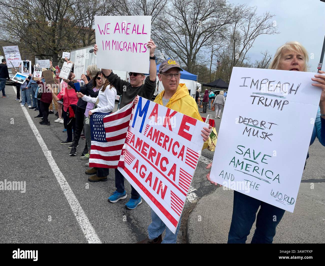 Photo by: STRF/STAR MAX/IPx 2025 4/19/25 An Anti-Trump Rally is seen on ...