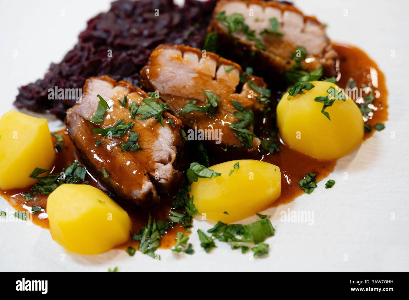Pork Royal a traditional german roast pork Stock Photo - Alamy