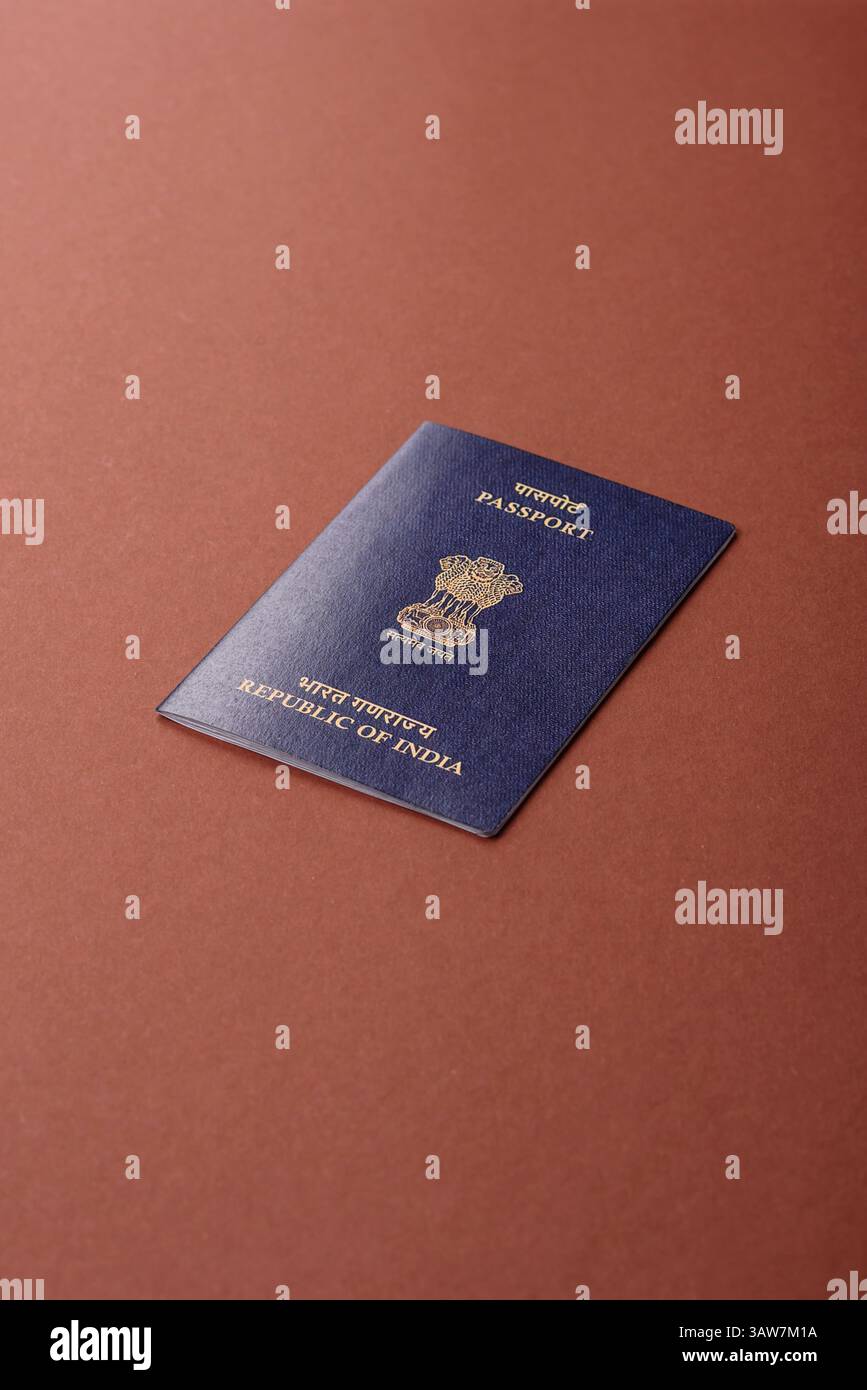 Indian passport for travelling, flying and doing business. India ...