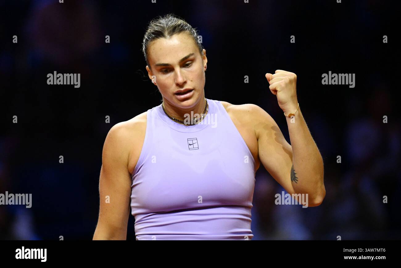 19 April 2025, Baden-Württemberg, Stuttgart: Tennis: WTA Tour - Stuttgart, singles, women ...