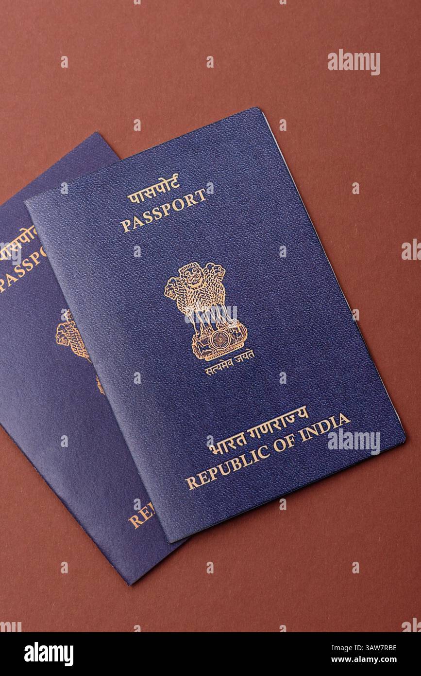 Indian passport for travelling, flying and doing business. India ...