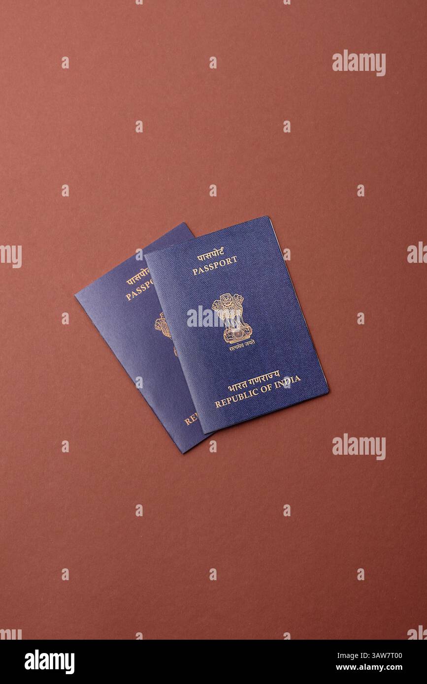 Indian passport for travelling, flying and doing business. India ...