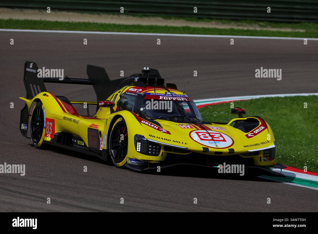 Imola, Italy. 19th Apr, 2025. Robert KUBICA (POL), Yifei YE (CHN), Philip HANSON (GBR), # 83 AF ...