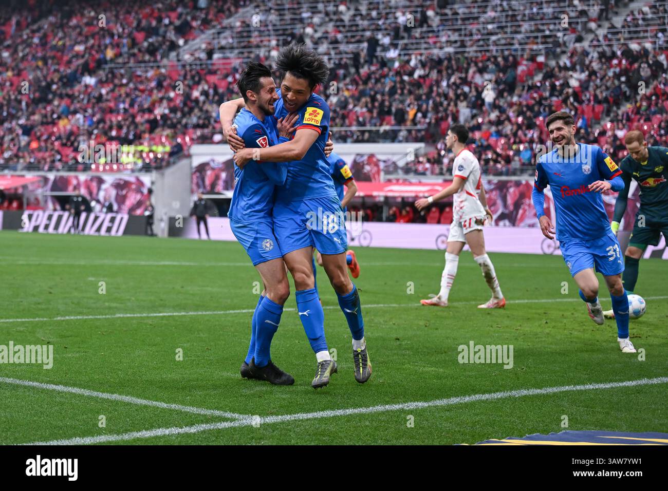 19.04.2025, Fussball, Bundesliga, 30. Spieltag Saison 2024/2025, RB ...