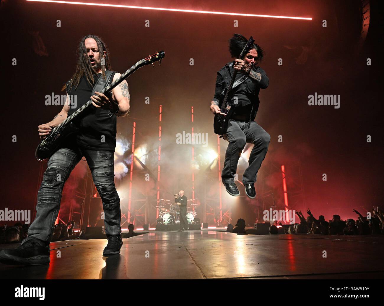 Sunrise FL, USA. 18th Apr, 2025. Disturbed performs during The Sickness ...