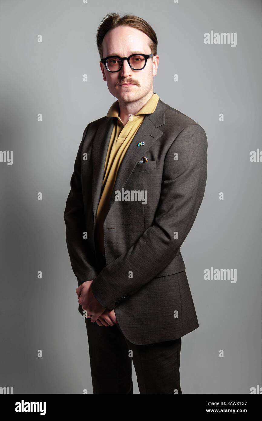 Madrid, Spain. 19th Apr, 2025. Portrait of Axel Ahman, member of the ...