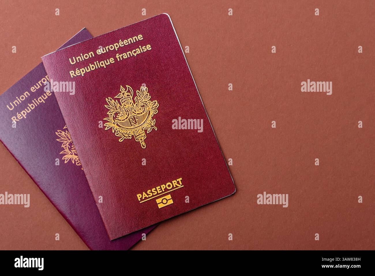 French passport for travelling, flying and doing business. France ...