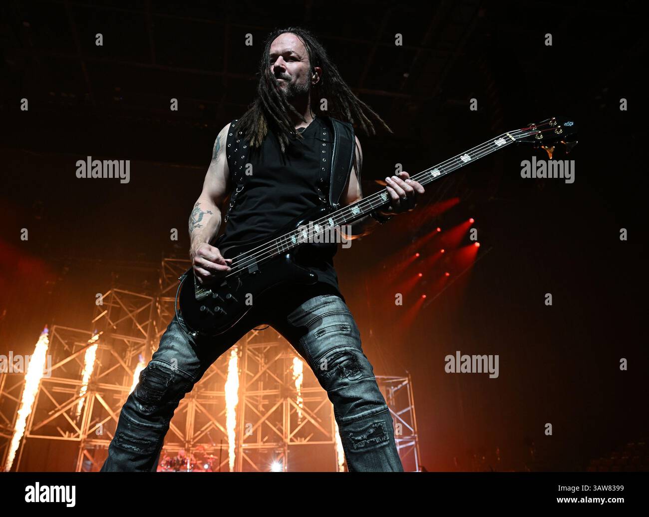 Sunrise FL, USA. 18th Apr, 2025. Disturbed performs during The Sickness ...