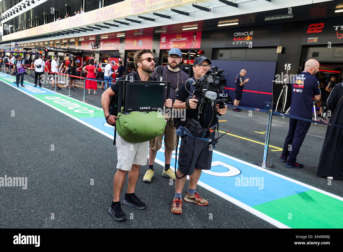 Canal+ television during the Formula 1 STC Saudi Arabian Grand Prix ...