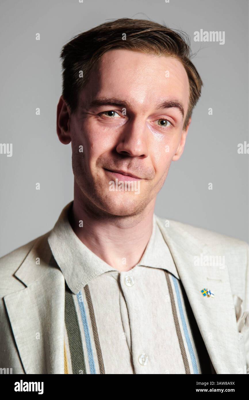 Madrid, Spain. 19th Apr, 2025. Portrait of Kevin Holmstrom, member of ...