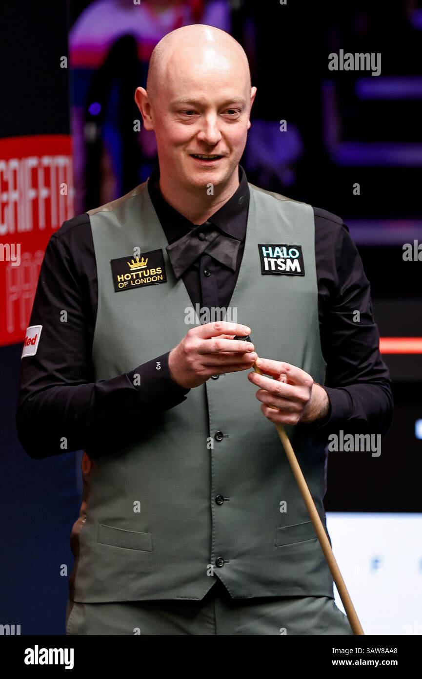 Chris Wakelin during the 2025 Halo World Snooker Championship Round 1 ...
