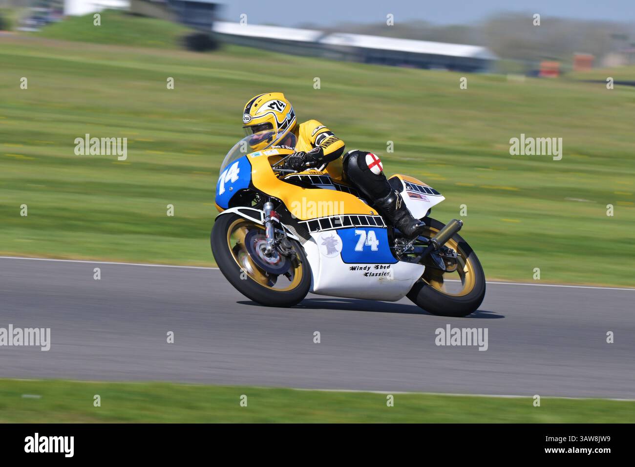 Jamie O'Brien, Harris Yamaha TZ350, Hailwood Trophy featuring the ...