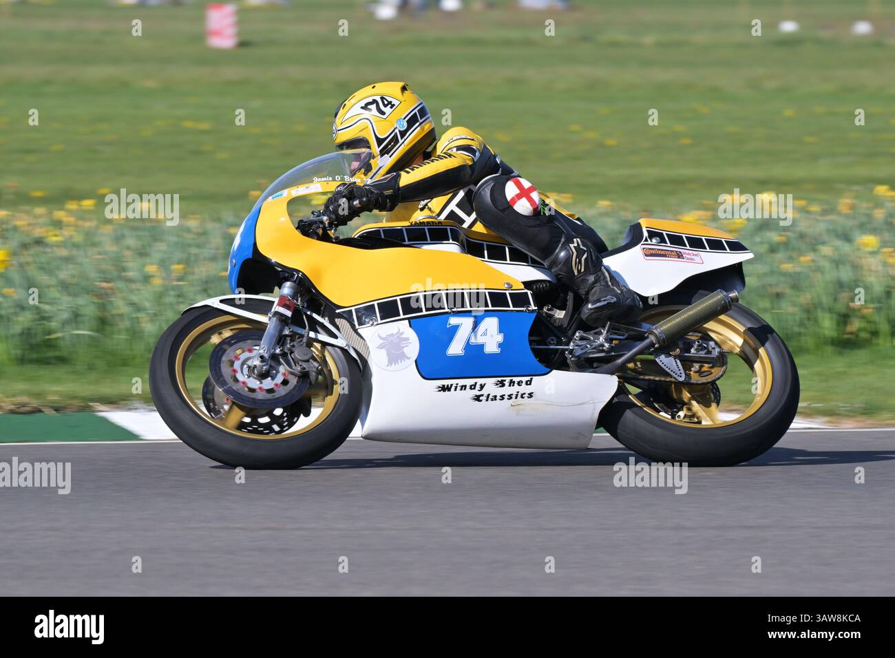 Jamie O'Brien, Harris Yamaha TZ350, Hailwood Trophy featuring the ...