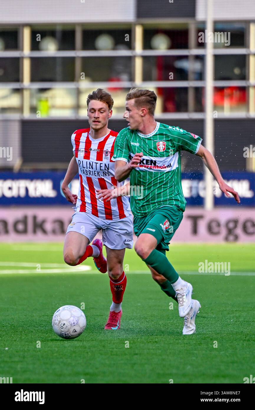 Oss - Joep van der Sluijs of FC Dordrecht, Arthur Allemeersch of Top Oss during the thirty ...