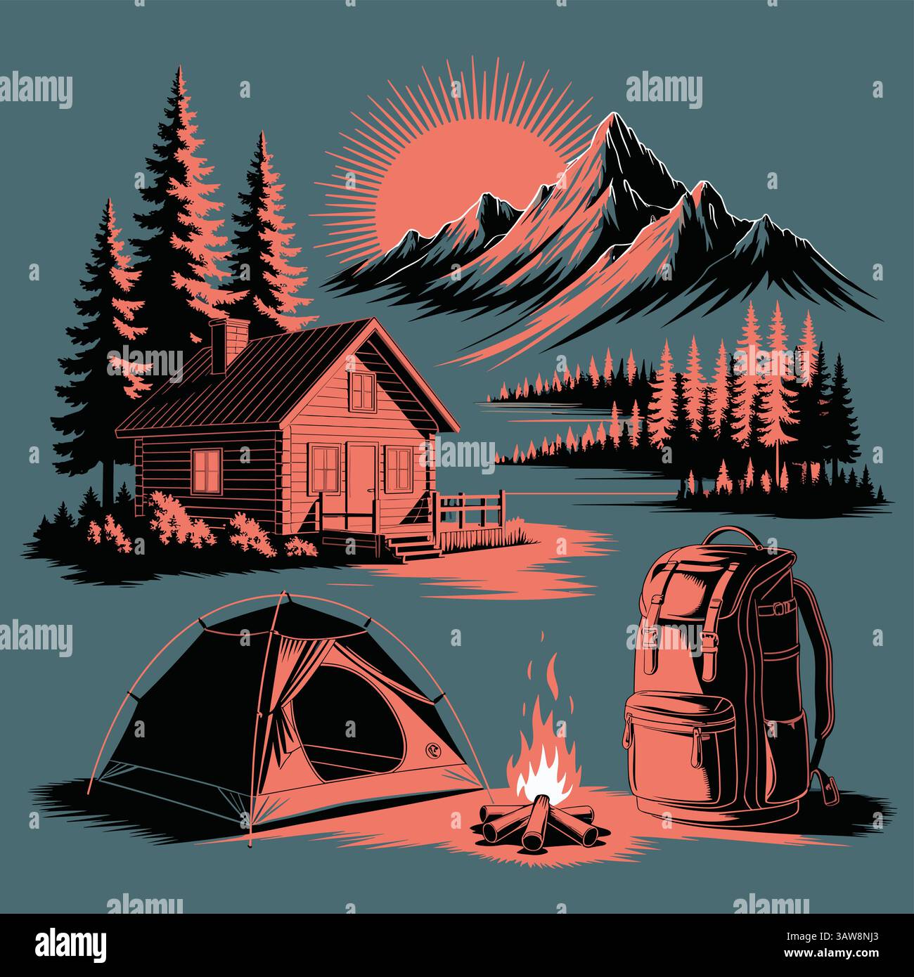 Vacation designs Stock Vector Images - Alamy