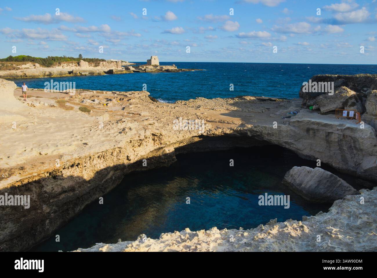 View of the famous Cave of Poetry ( Italian: Grotta della Poesia ); in ...