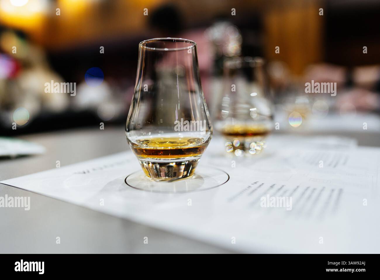 Discovering the rich flavors of whiskey at a tasting event in a cozy ...